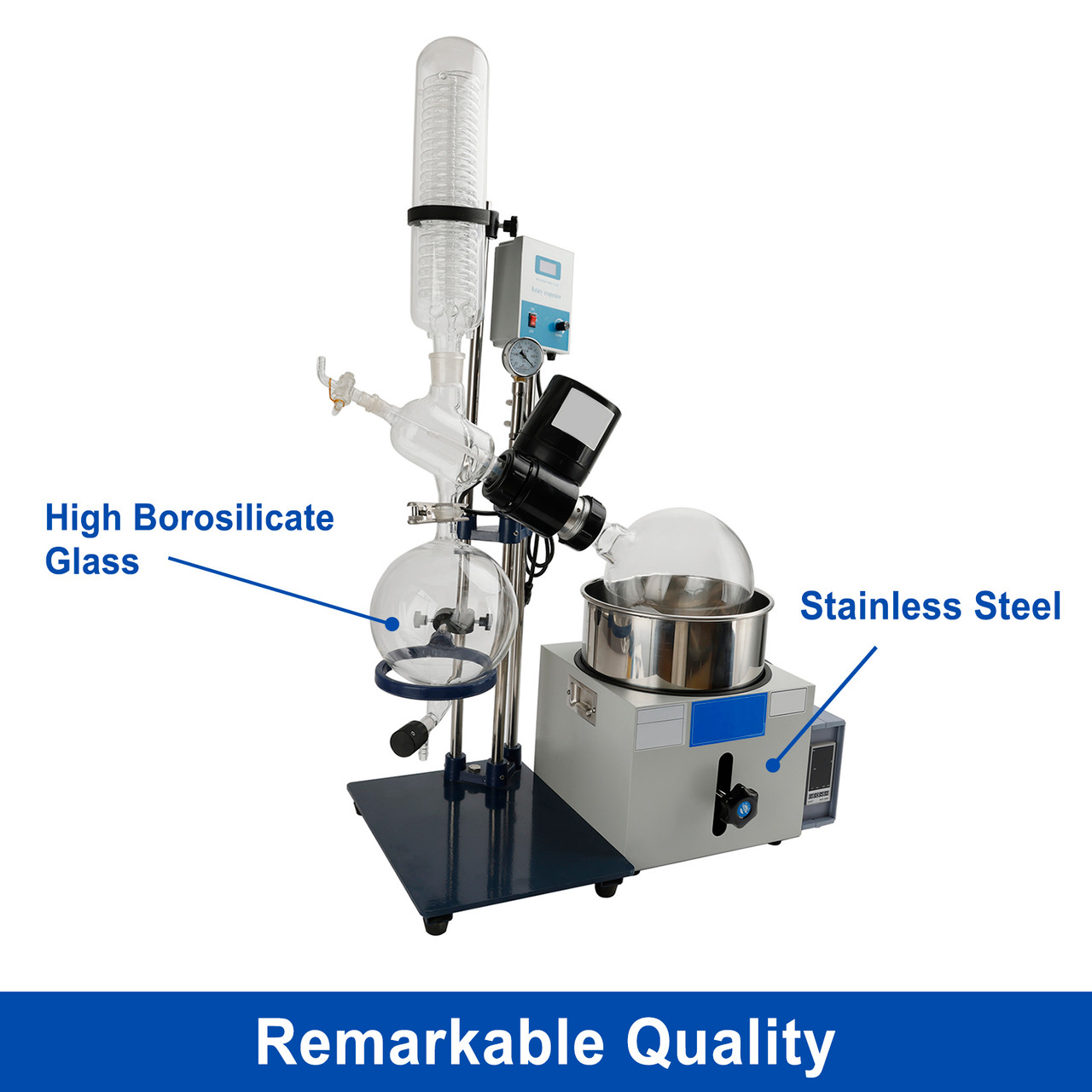 5L Rotary Evaporator Rotavapor Vacuum Evaporation Digital Water Bath ...