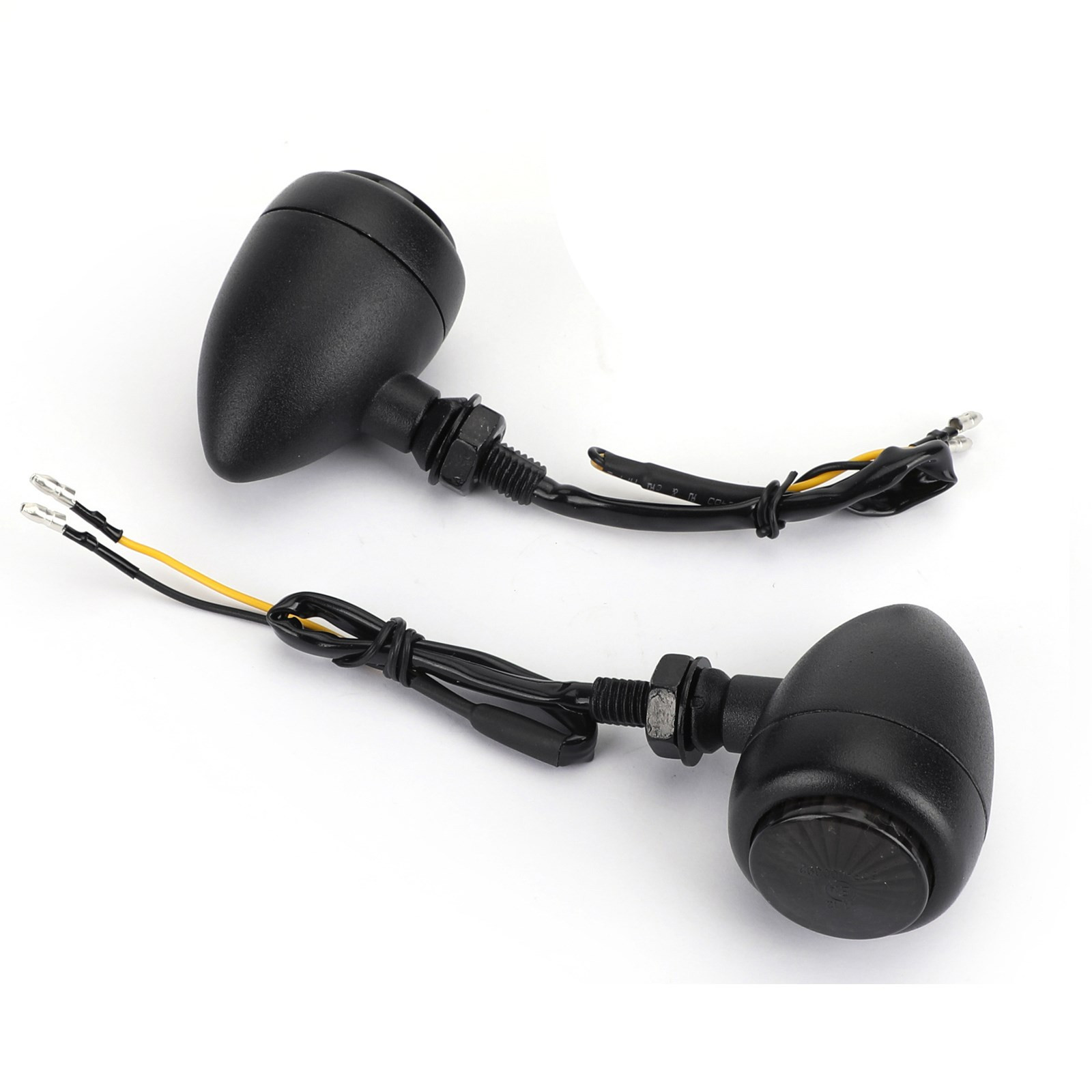 Bullet LED Turn Signals Indicators universal Custom, Matt Black - Mad ...