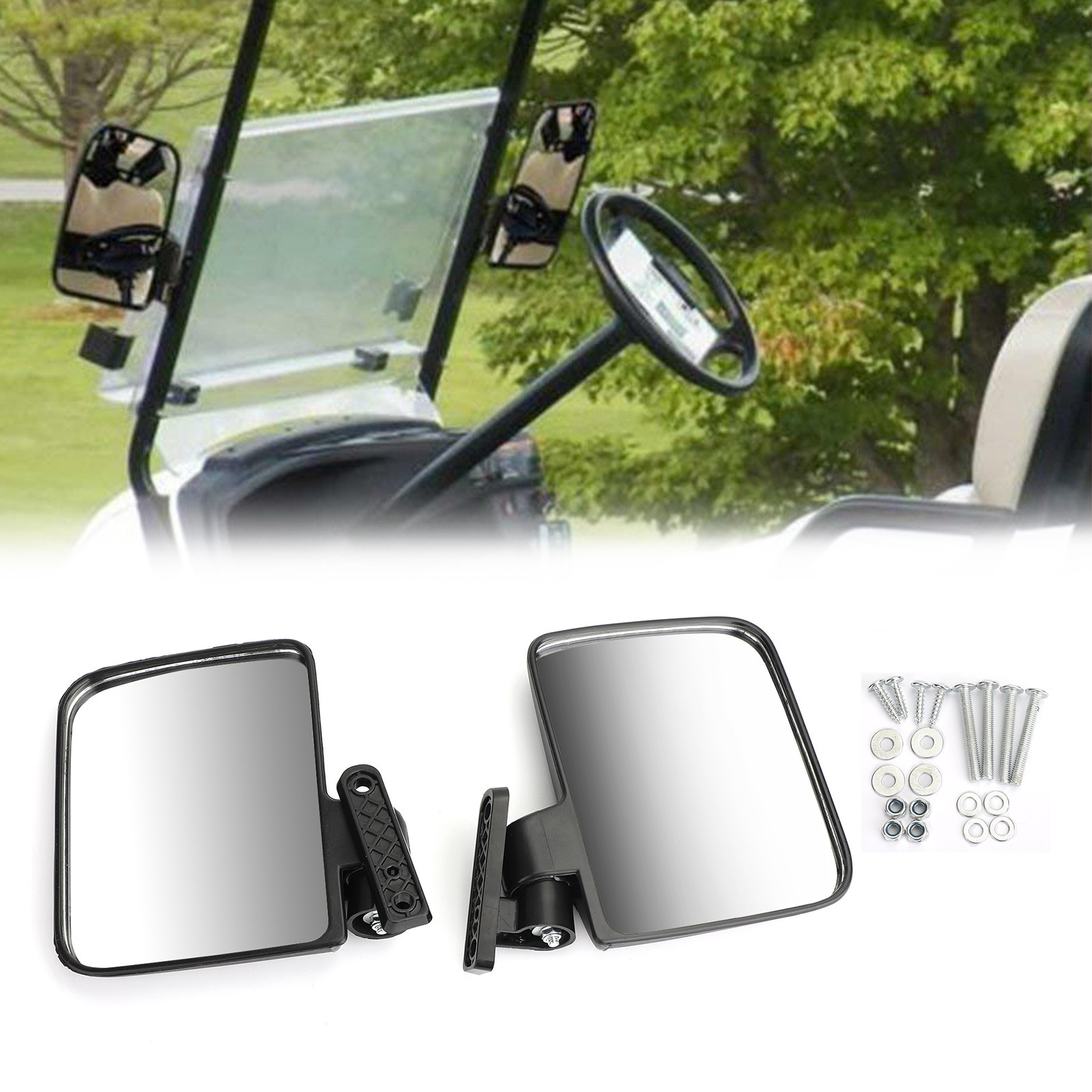 Golf Cart Side Mirrors Rear View Mirror for all models of Golf cart ...