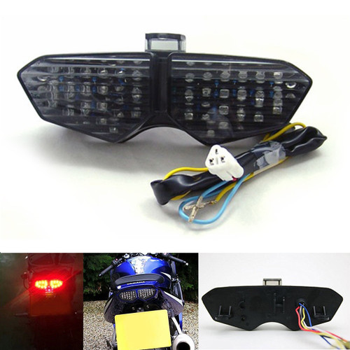LED Tail Light With Turn Signal Yamaha YZF R1 (2004-2006) Smoke - Mad ...
