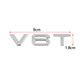 V6T Emblem Badge Audi A1 A3 A4 A5 A6 A7 Q3 Q5 Q7 S6 S7 S8 S4 Sq5 Chrome ...