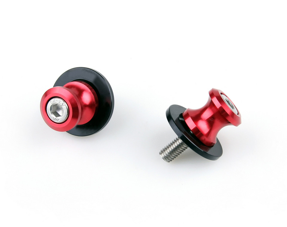 8mm Swingarm Sliders Spools Suzuki GSXR 600 750 1000 1300 Red - Mad Hornets