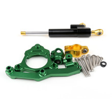 Motorcycle Steering Damper Stabilizer Kawasaki Z800 (2013-2015) Green ...