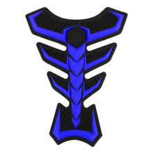 3D Rubber Tank Pad Moto Protector Gas, Blue - Mad Hornets