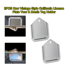 2PCS New Vintage Style California License Plate Year & Month Tag Holder ...