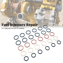 6PCS Fuel Injectors Seal O-Ring Kit Fit Caterpillar C7 Fit CAT C7 ...