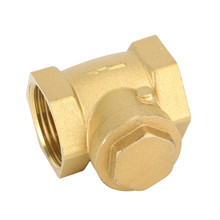 1" Female Thread Brass Horizontal DN25 One-Way Non-Return Swing Check ...