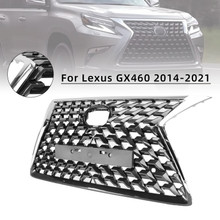 Front Upper Grille Bumper Grill Fit Lexus GX460 2014-2021 Black Chrome ...