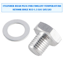 Cylinder Head Plug for Coolant Temperature Sensor Hole M12-1.5 LS1 LSX ...