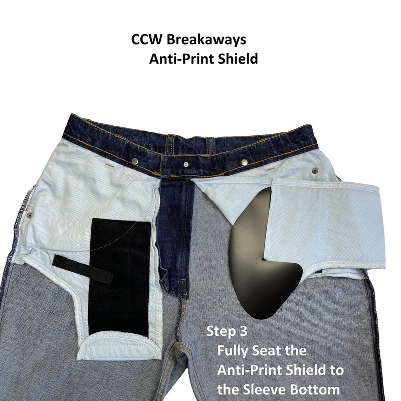 Anti-Print Shield for Concealed Carry Pants and Shorts
