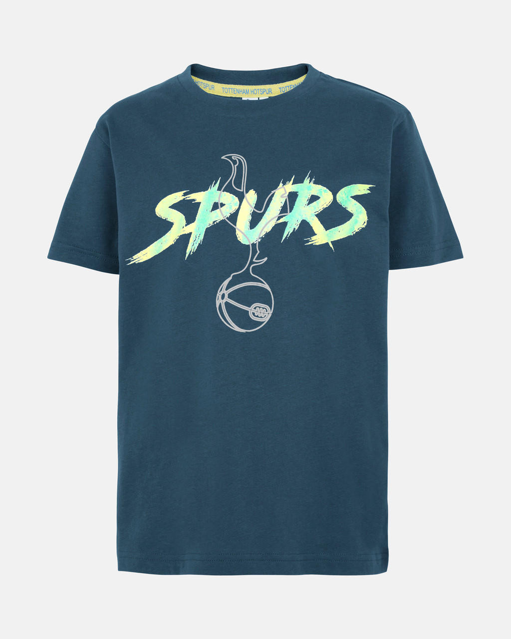 Spurs Kids Cockerel White Tee Navy Print | Official Spurs Store