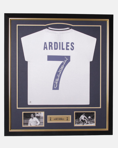 Spurs Osvaldo Ardiles 1981 Signed Framed Shirt | Spurs