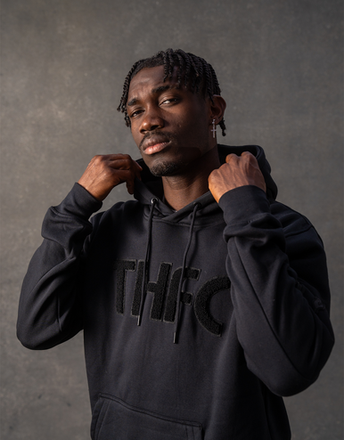 Spurs Mens Black THFC Applique Hoodie | Spurs Store