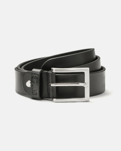 Spurs Slim Black Leather Belt | Official Spurs Store