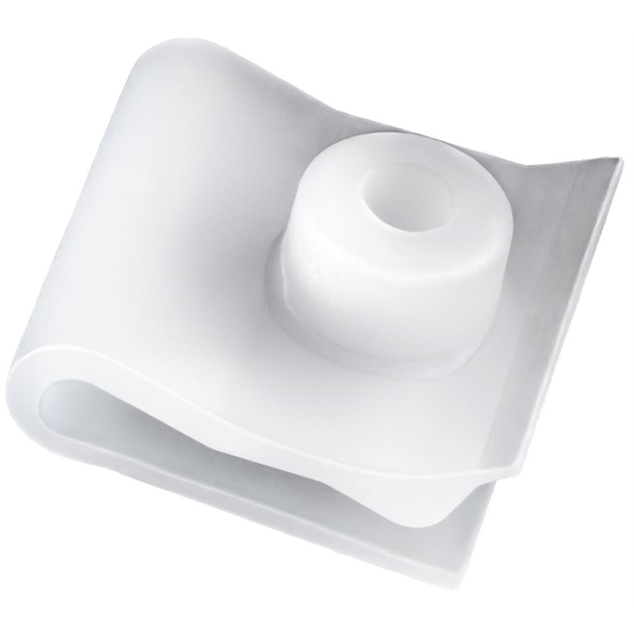U-Nut, White Nylon, for Nissan & Infiniti 76882-0M000 (Qty: 15)