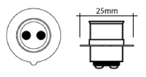 Hella A3603 Bulb 12V, 25/25 Watt, PX15d base