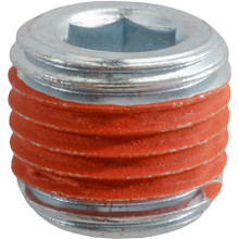 14"-18 Pipe Plug, Steel, 7/16" Long, With Sealant, Marli (Qty: 25)