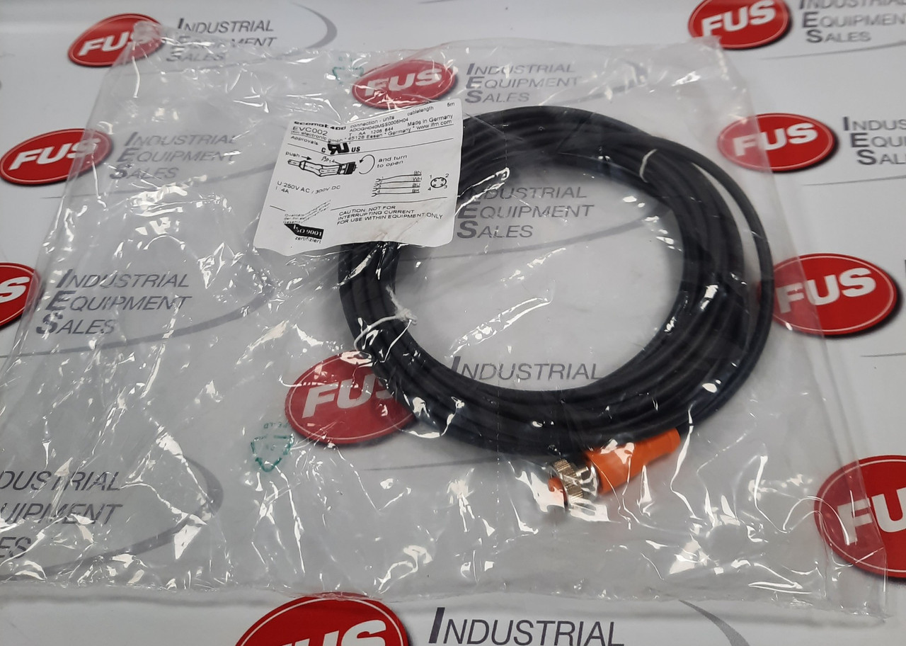 IFM EVC002 ECOMAT 400 Single Ended Cordset, 5m Cable - FUS Industrial