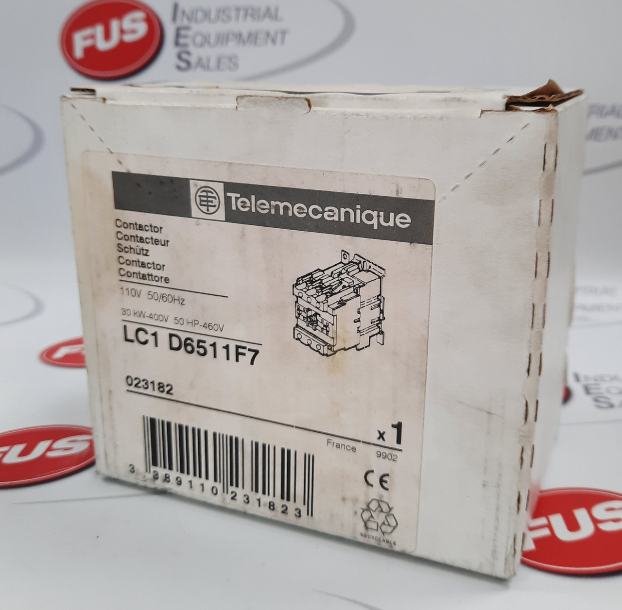 Telemecanique LC1 D6511F7 Contactor 110V 50/60Hz 30KW-400v - FUS Industrial