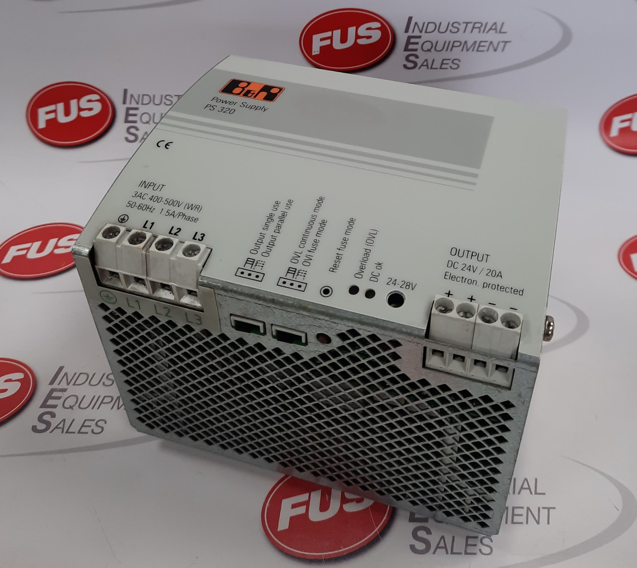 B&R Power Supply PS320 OPS 320.1 Power Supply 3AC 400-500V 50-60Hz 1.5A ...