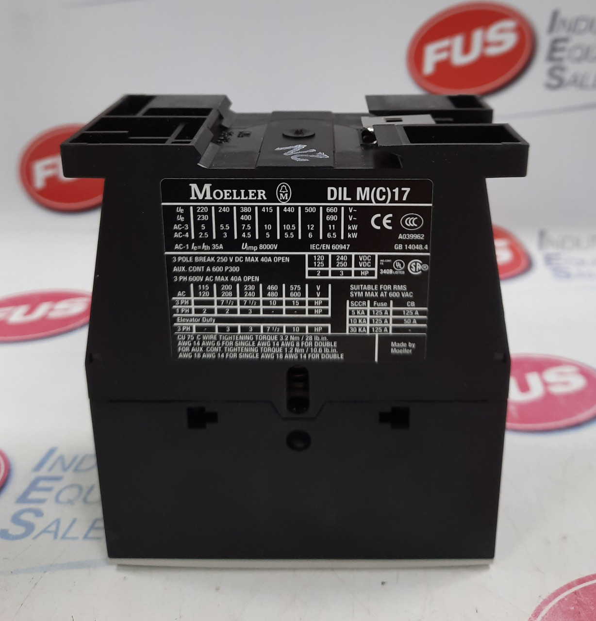 Moeller DILM17-10 Contactor - FUS Industrial
