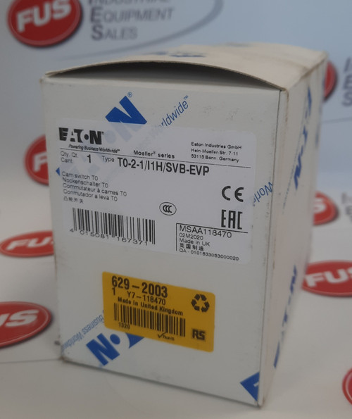 EATON T0-2-1/I1H/SVB-EVP Isolator - FUS Industrial