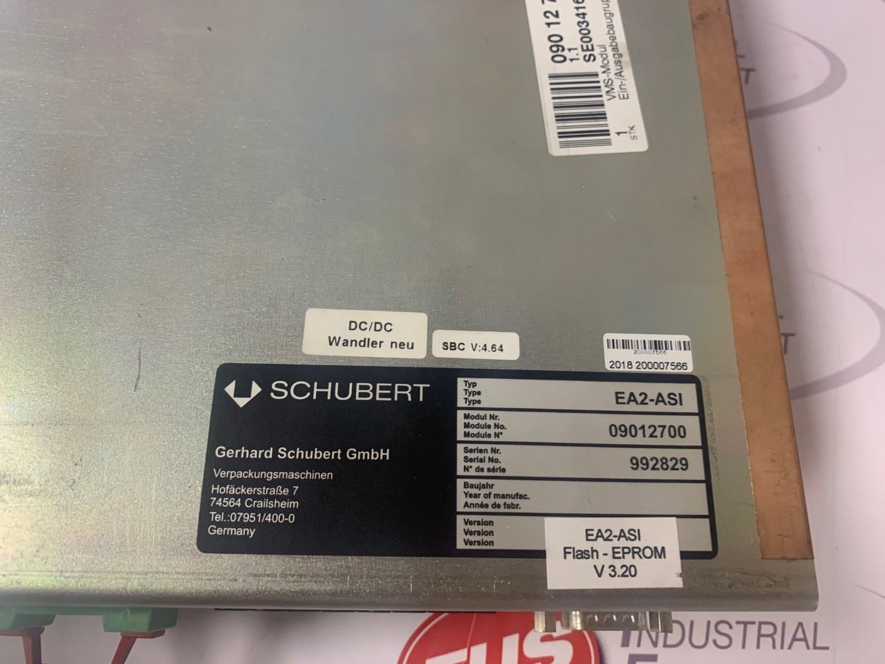 SCHUBERT 090 12 700 EA2-ASI VMS Control Module Schubert 0901.2700 - FUS ...