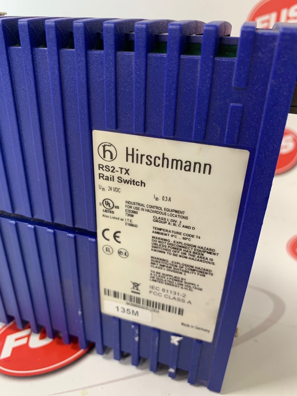 Hirschman RS2-TX Rail Switch 24 VDC 8 Port Ethernet Rail Switch - FUS ...