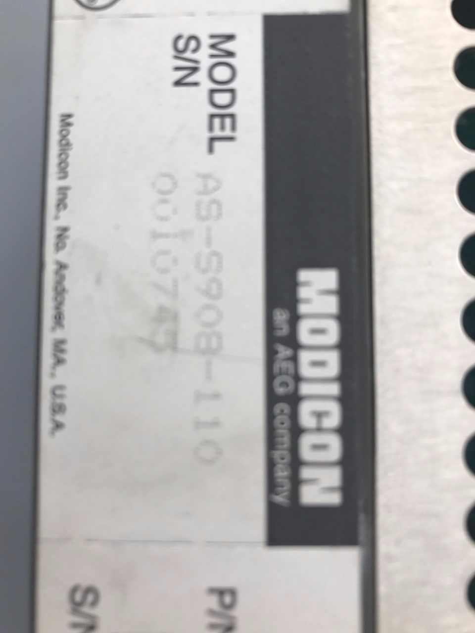 MODICON AS-S908-110 Remote I/O Processor - FUS Industrial