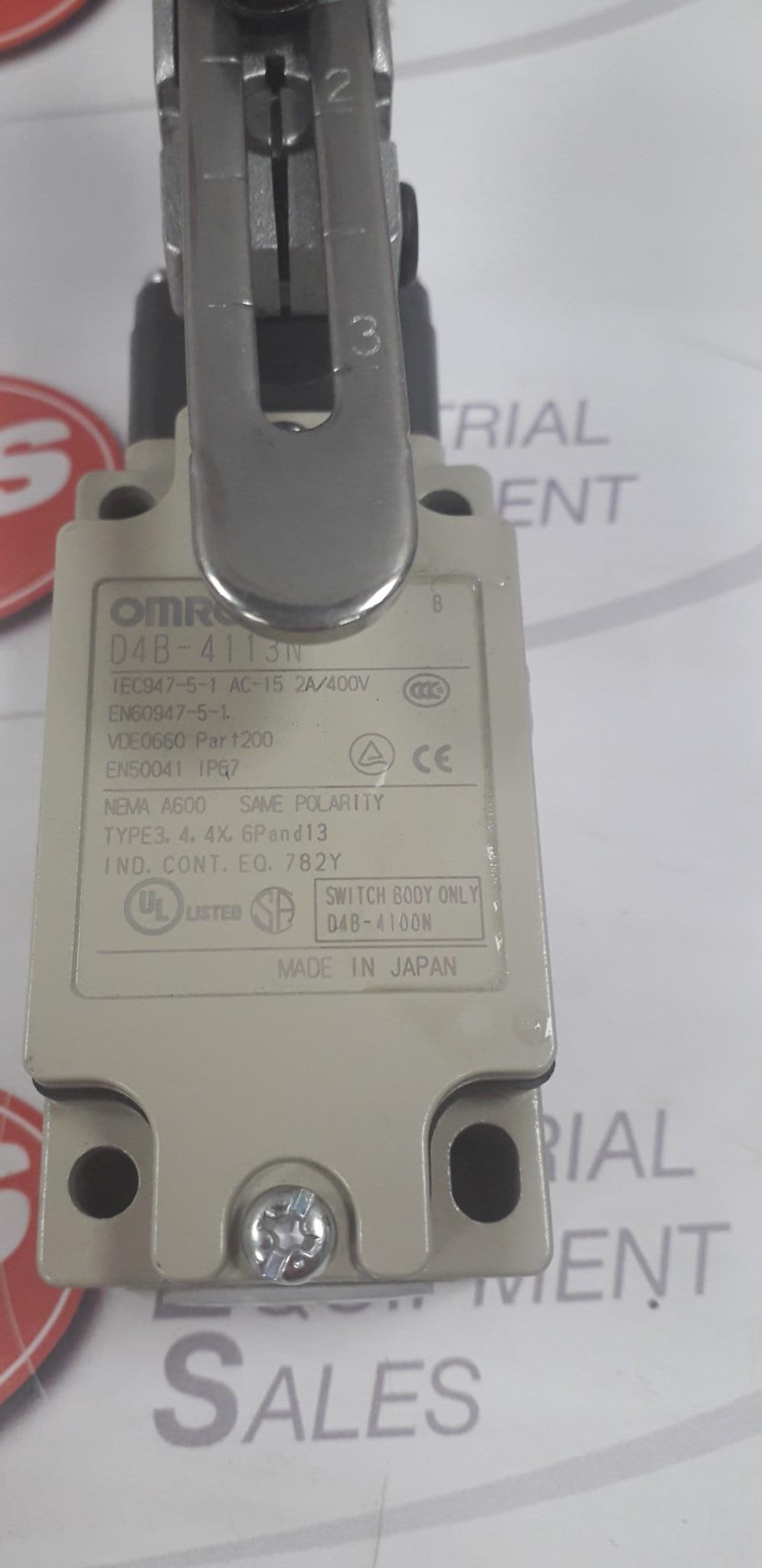 Omron D4B-4113N Snap Action Limit Switch - FUS Industrial