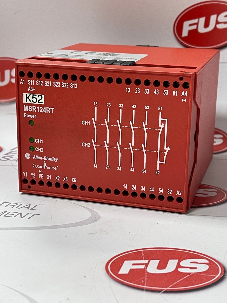 Allen Bradley Guardmaster MSR124RT Safety Relay 440R-G23110 - FUS ...