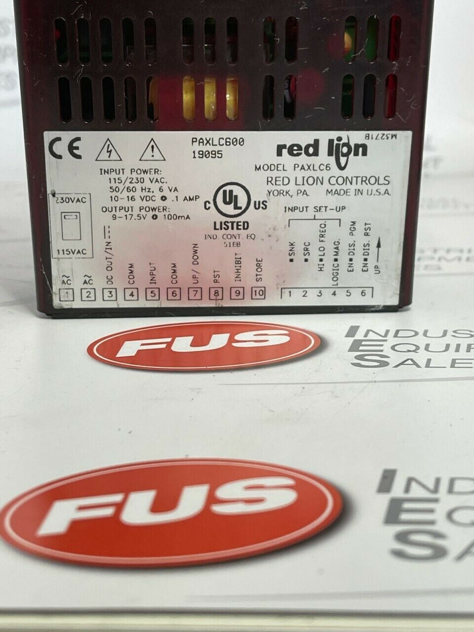 Red Lion PAXLC6 Counter Meter, Panel Meter 6 Digit Display - FUS Industrial