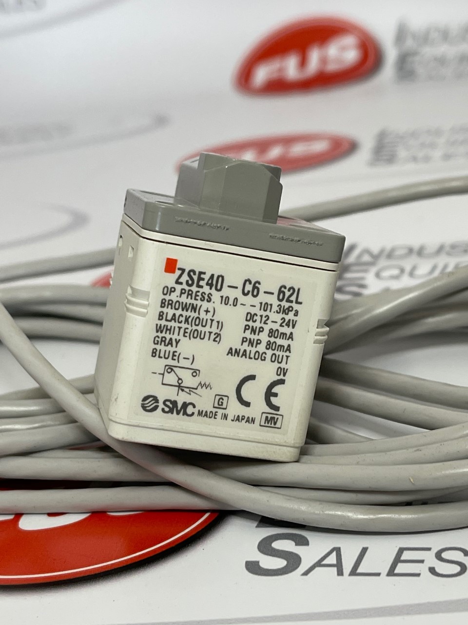 SMC ZSE40-C6-62L Digital Vacuum Pressure Switch - FUS Industrial