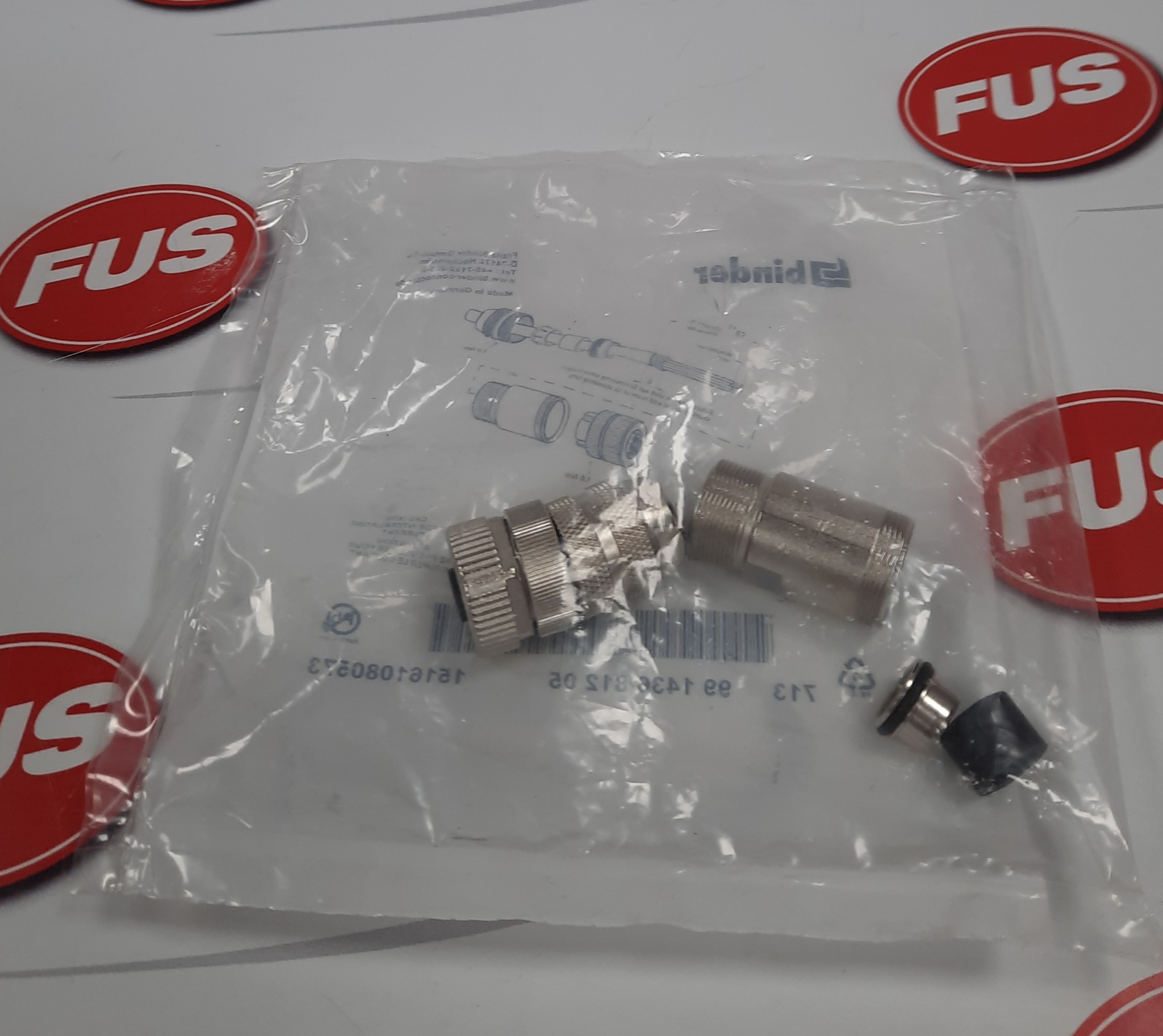 Binder AWG 18 Style 2517 - 5 Pole Connector - FUS Industrial