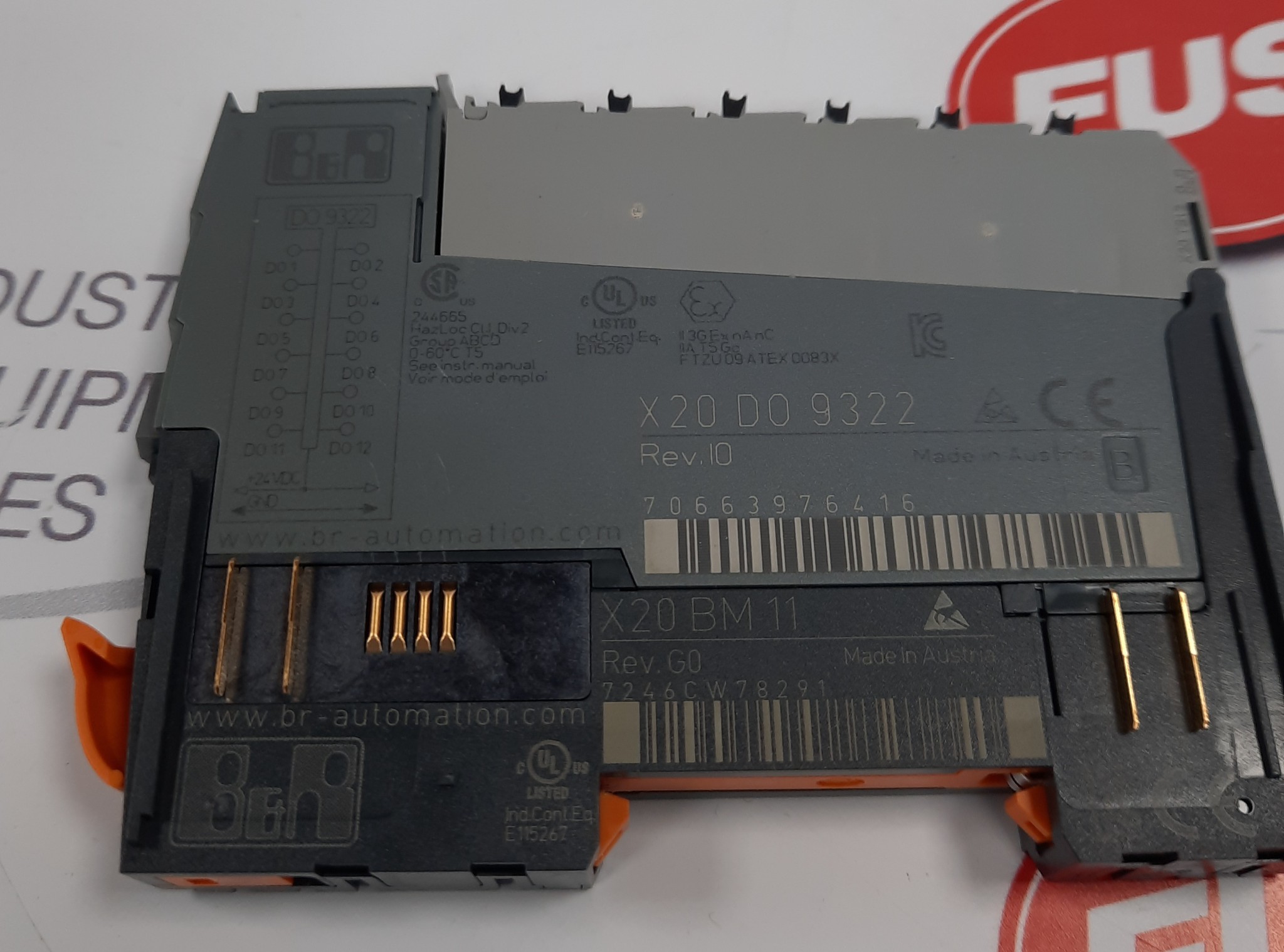 B&R X20 DO 9322 Rev IO with X20 BM 11 Module - FUS Industrial