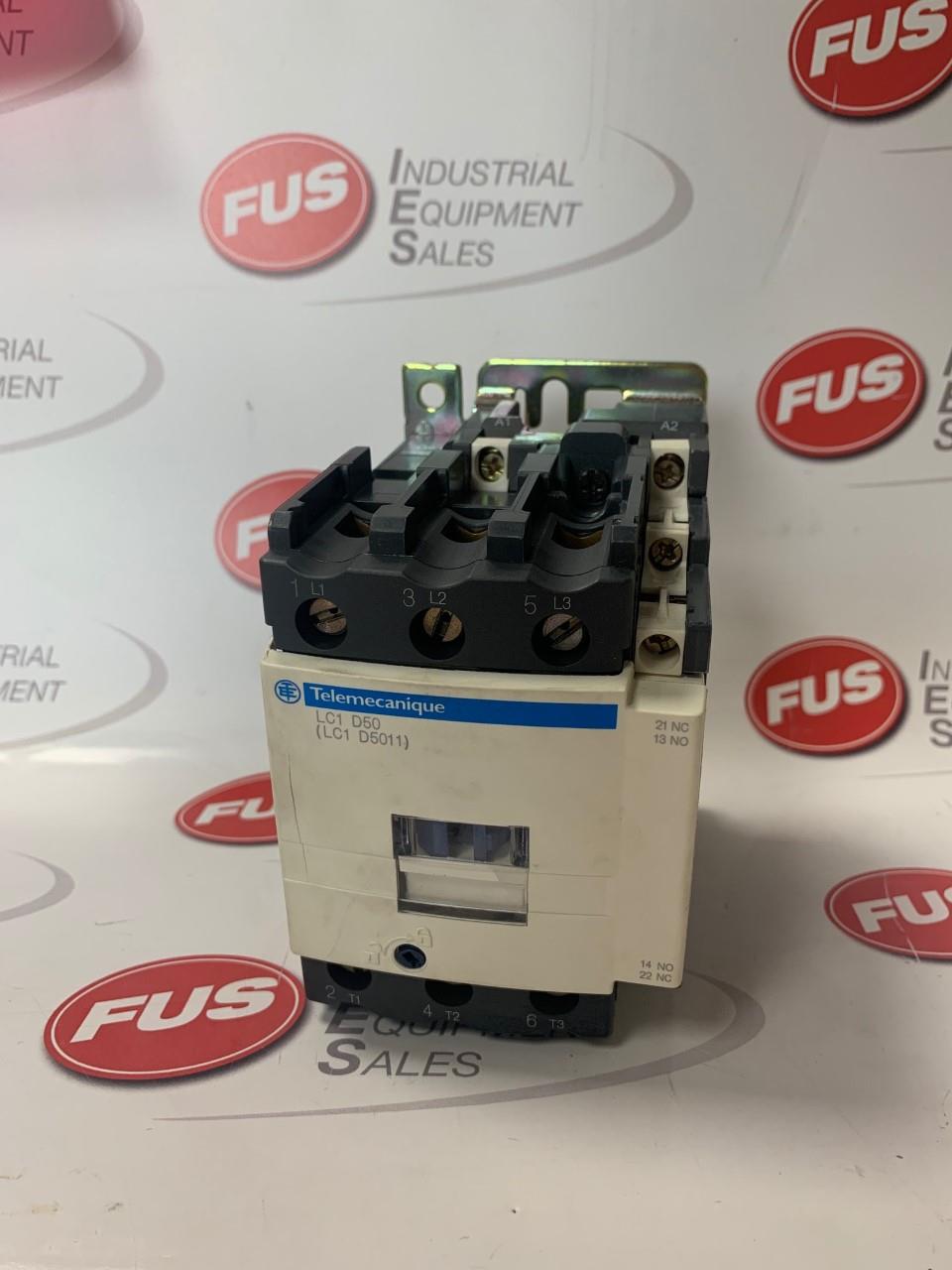 Telemecanique LC1D50F7 Contactor 110V 50/60HZ, 22KW - 400V, 40HP - 460V ...