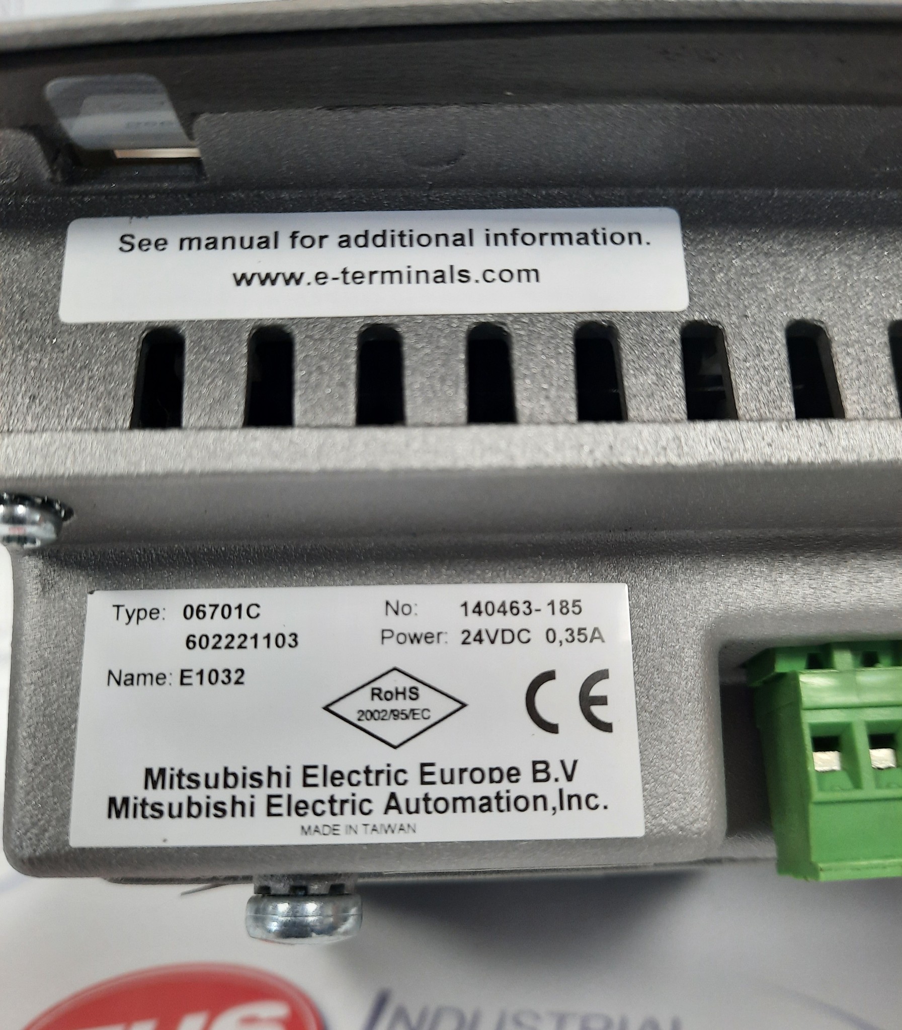 Beijer E1032, Type 06701C HMI Operator Interface Control Panel - FUS ...