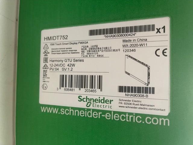 Schneider HMIDT752 15W Touch Smart Display FWXGA Unused in Box - FUS ...