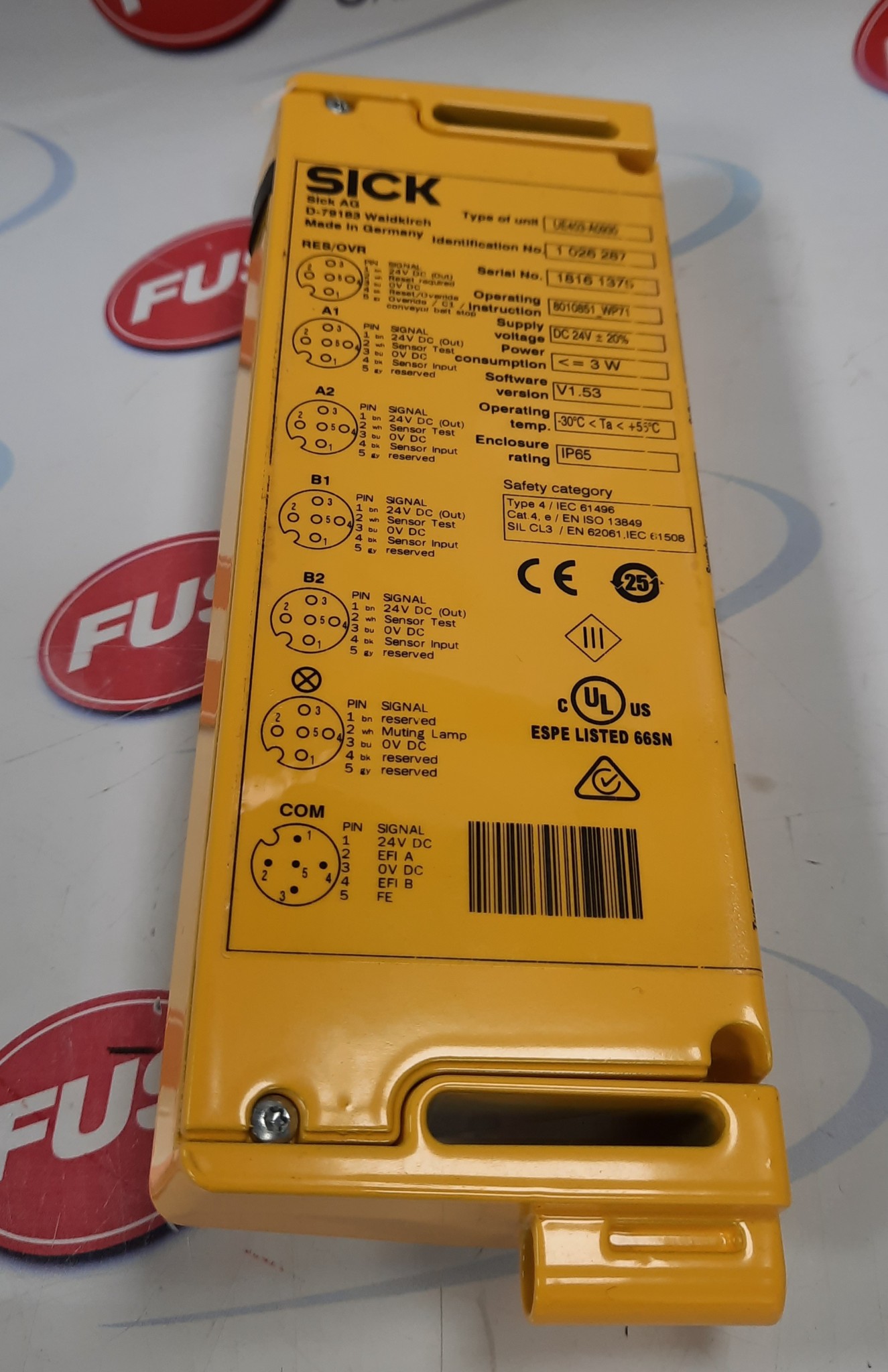 SICK UE403-A0930 Muting Switching Amplifier - FUS Industrial