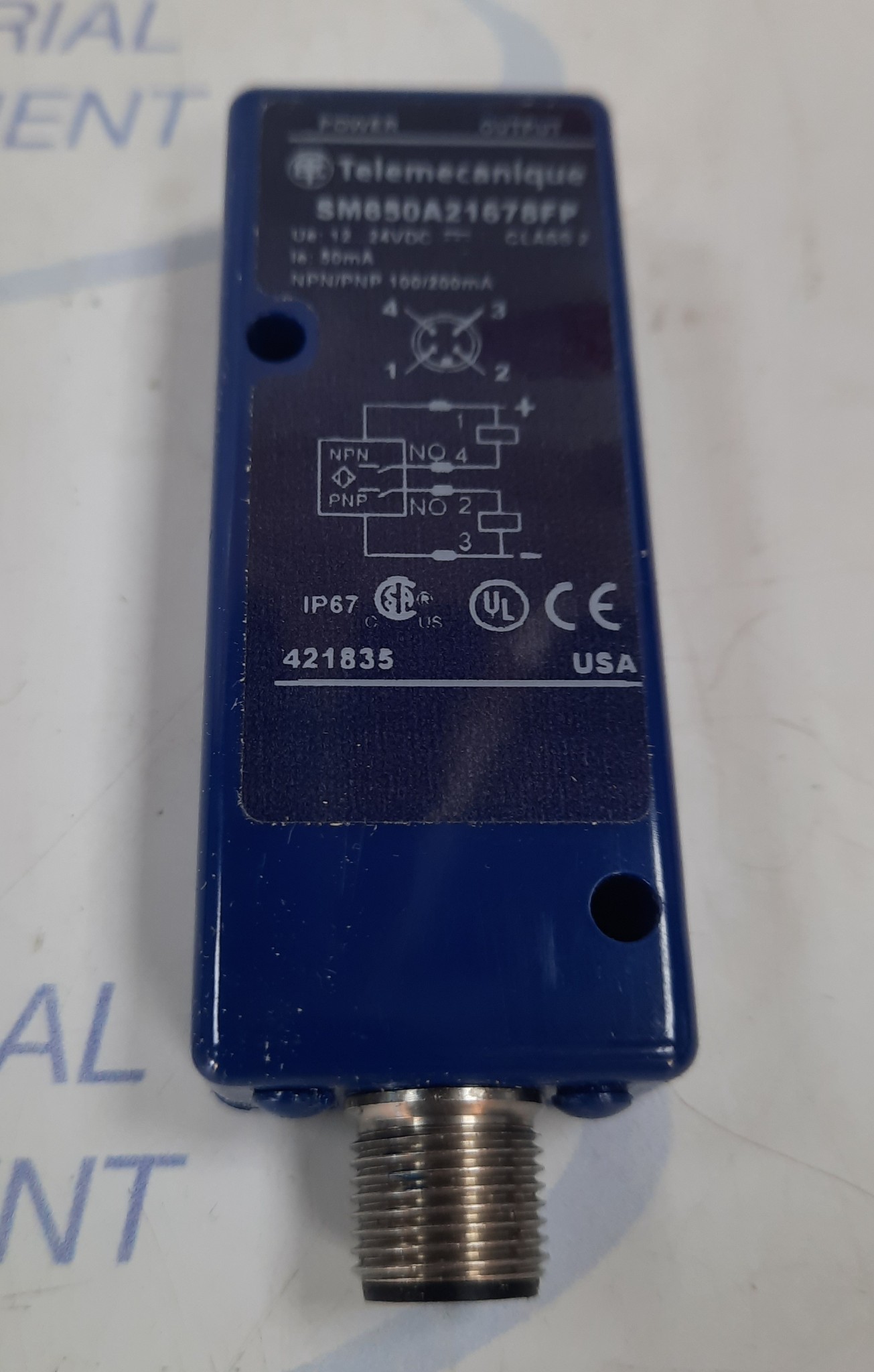 Telemecanique SM650A21678FP Ultrasonic Proximity Sensor - FUS Industrial