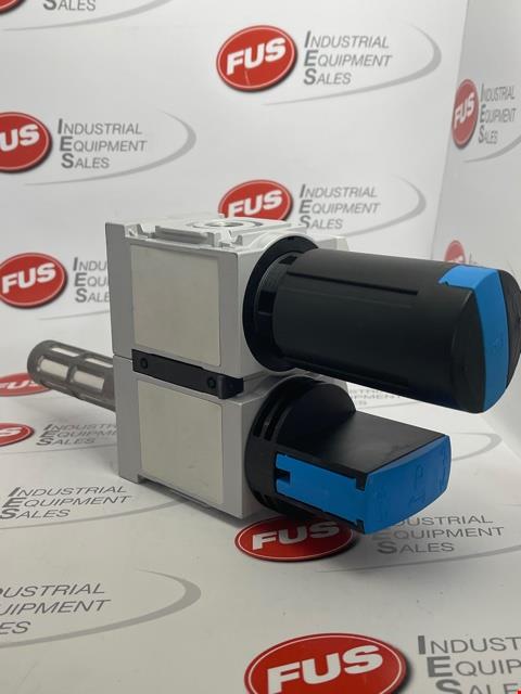 FESTO MS6-EM1-3/8-S with MS6-LR-3/8-D6-AS On Off Valve with Pressure ...