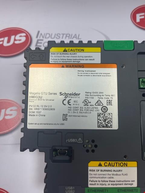 Schneider Magelis GTU Series HMIG3U - FUS Industrial