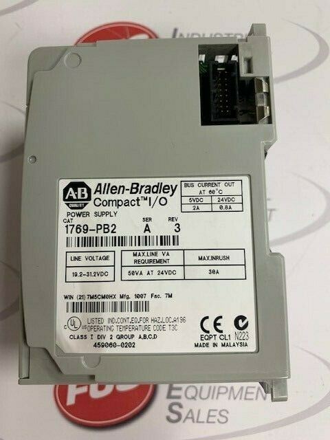 Allen Bradley Compact I/O Power Supply 1769-PB2 Ser A Rev 3 - FUS ...