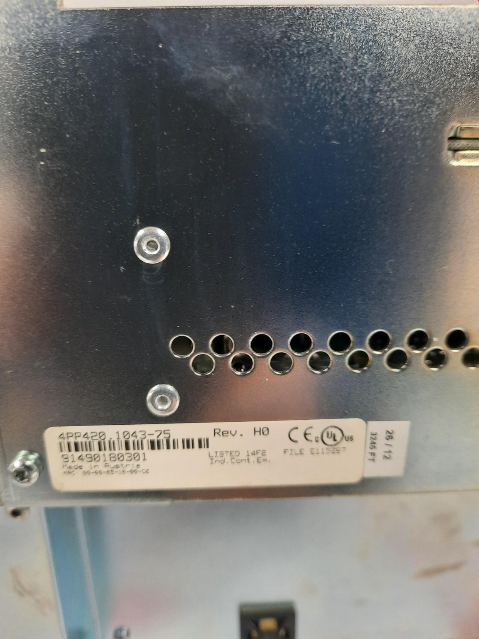 B&R 4PP420.1043-75 Rev H0 HMI Touch Screen - FUS Industrial