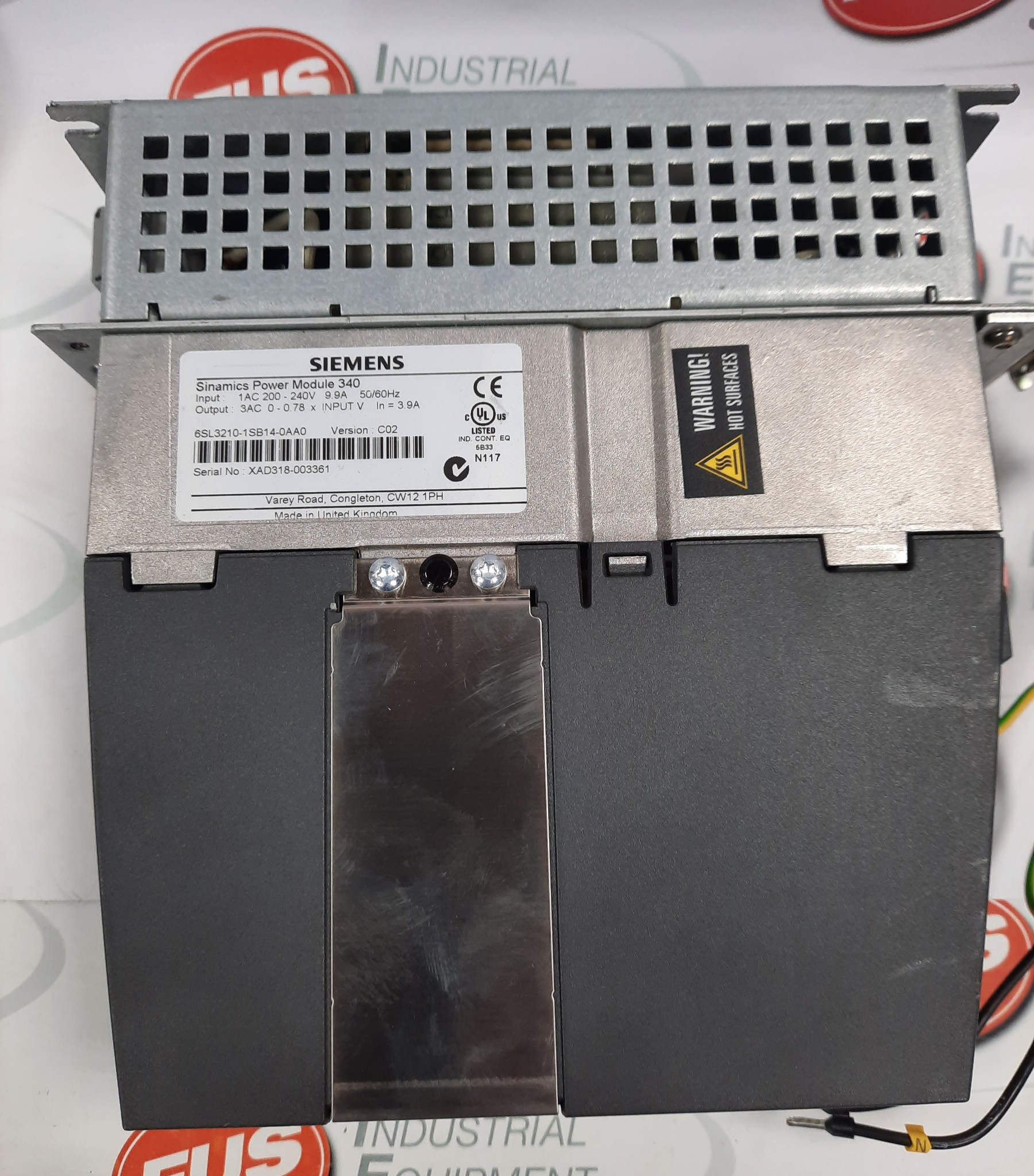 Siemens 6SL3210-1SB14-0AA0 Version : C02 Sinamics Power Module 340 ...