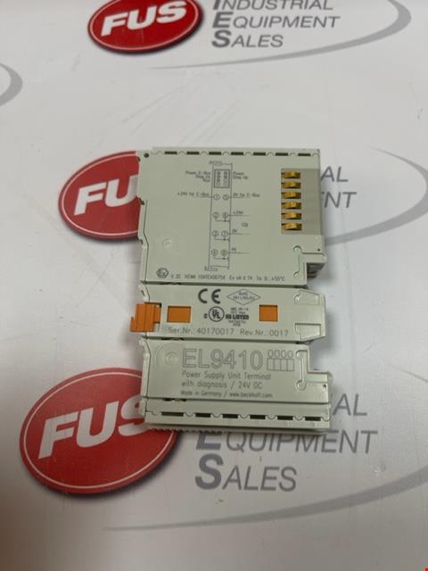 Beckhoff EL9410 Power Supply Unit Terminal with Diagnosis 24V DC - FUS ...