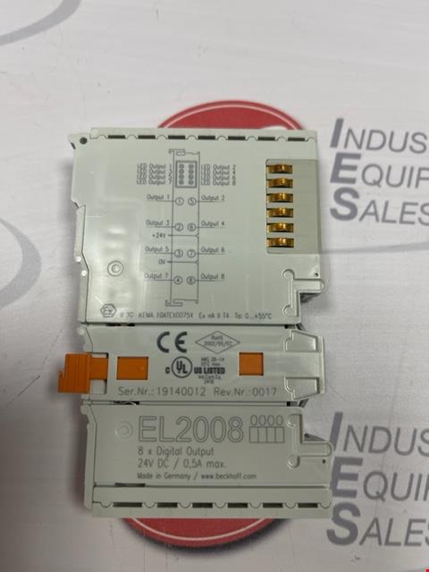 Beckhoff EL2008 8 x Digital Output 24V DC/0.5A max - FUS Industrial