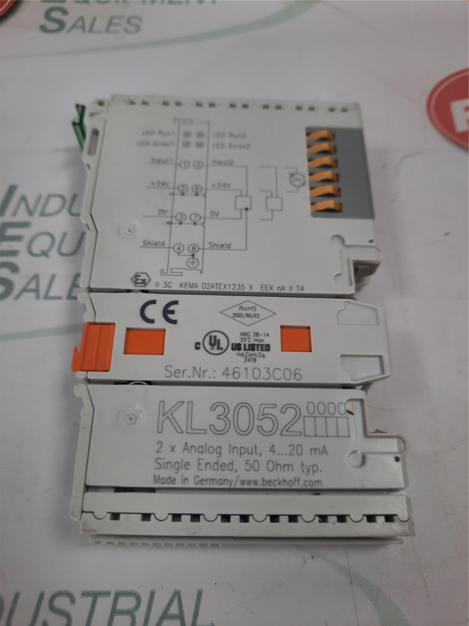 Beckhoff KL3052 2 X Analog Input - FUS Industrial
