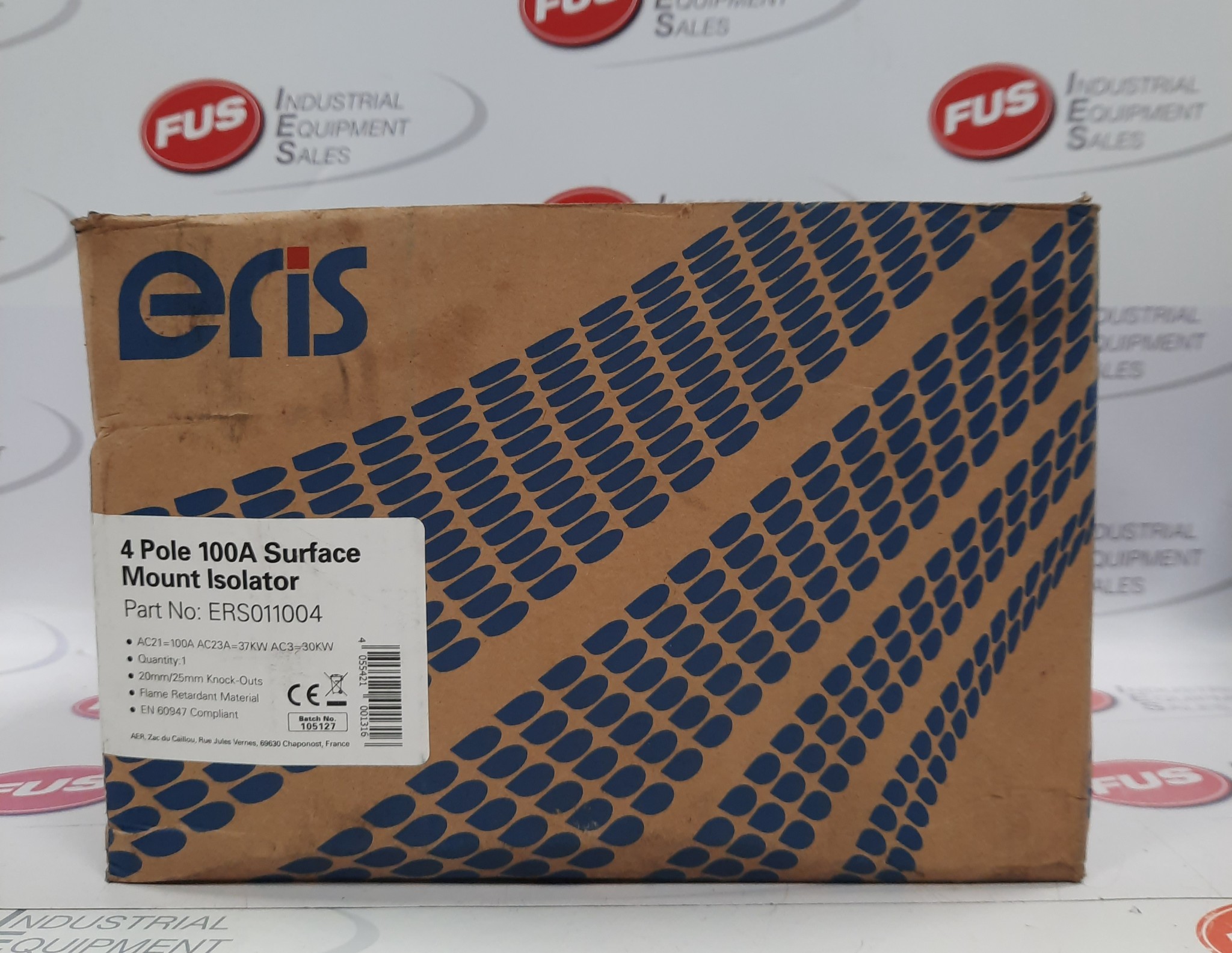 ERIS ERS011004 4 Pole 100A Surface Mount Islator - FUS Industrial