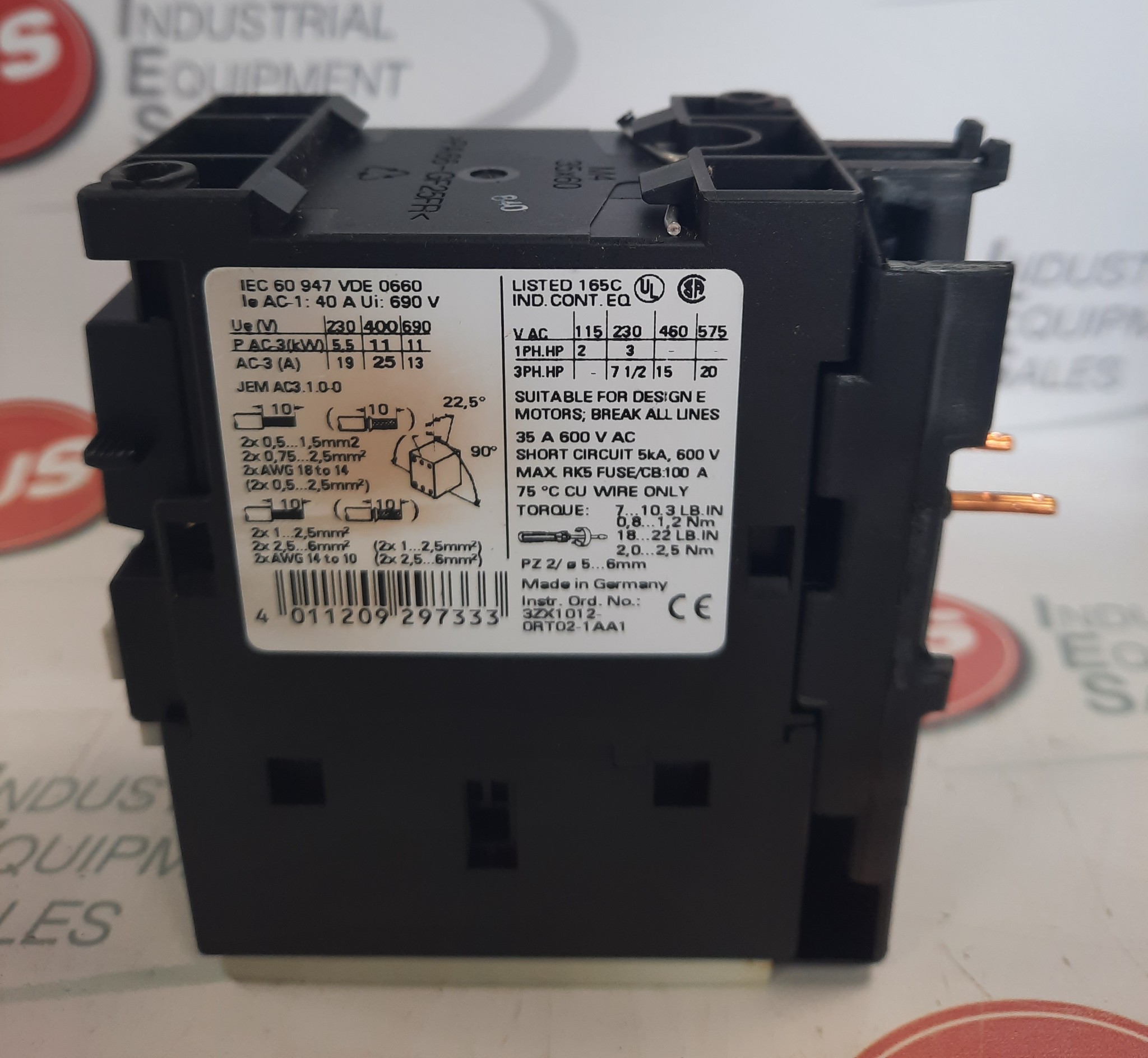 Siemens 3RT1026-1K.. Sirius Contactor - FUS Industrial